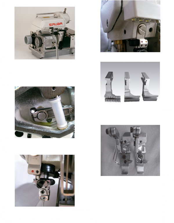 SIRUBA 757K-516M2-35 5 Thread Overlock Industrial Sewing Machine Assem ...